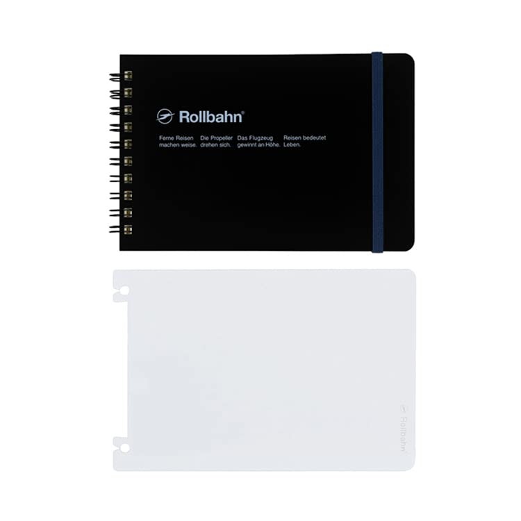 [Delfonics] [Set of 2] Rollbahn pocket memo horizontal M (black)/Rollbahn pocket memo horizontal ...