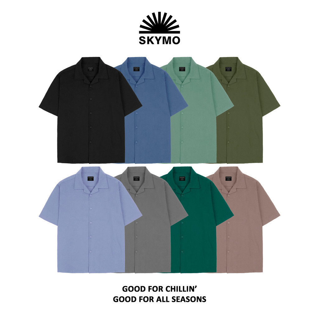 Skymo Apparel Short Shirt Shanghai Oversize Relax | Shopee Singapore