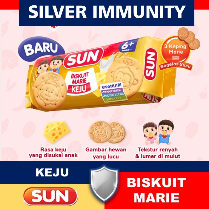 Sun Biscuit Marie Cheese Roll 80g | Shopee Singapore