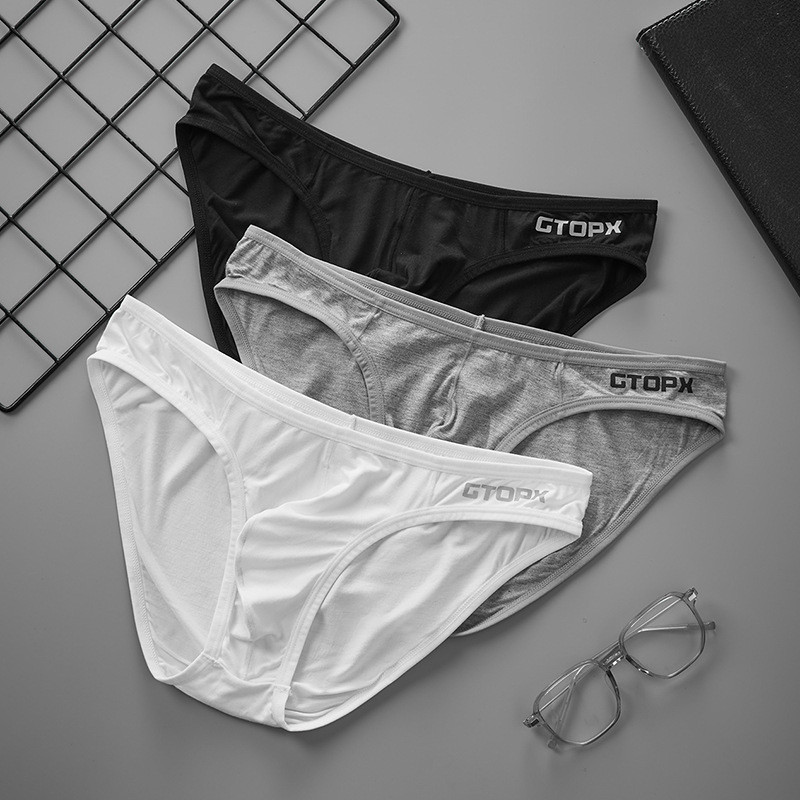 GTOPX MAN Men's Single Layer U-Convex Low Rise Thin Breathable Briefs ...