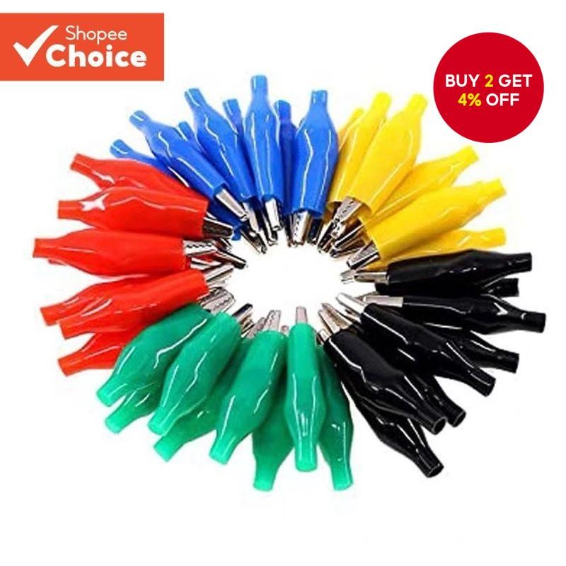 Durable Pure Copper Alligator Clips - 20pcs 28mm Test Clips for Battery ...