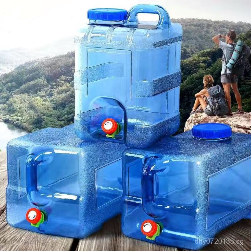 Outdoor Water Bucket with Faucet for Car Camping Road Trip Mineral ...