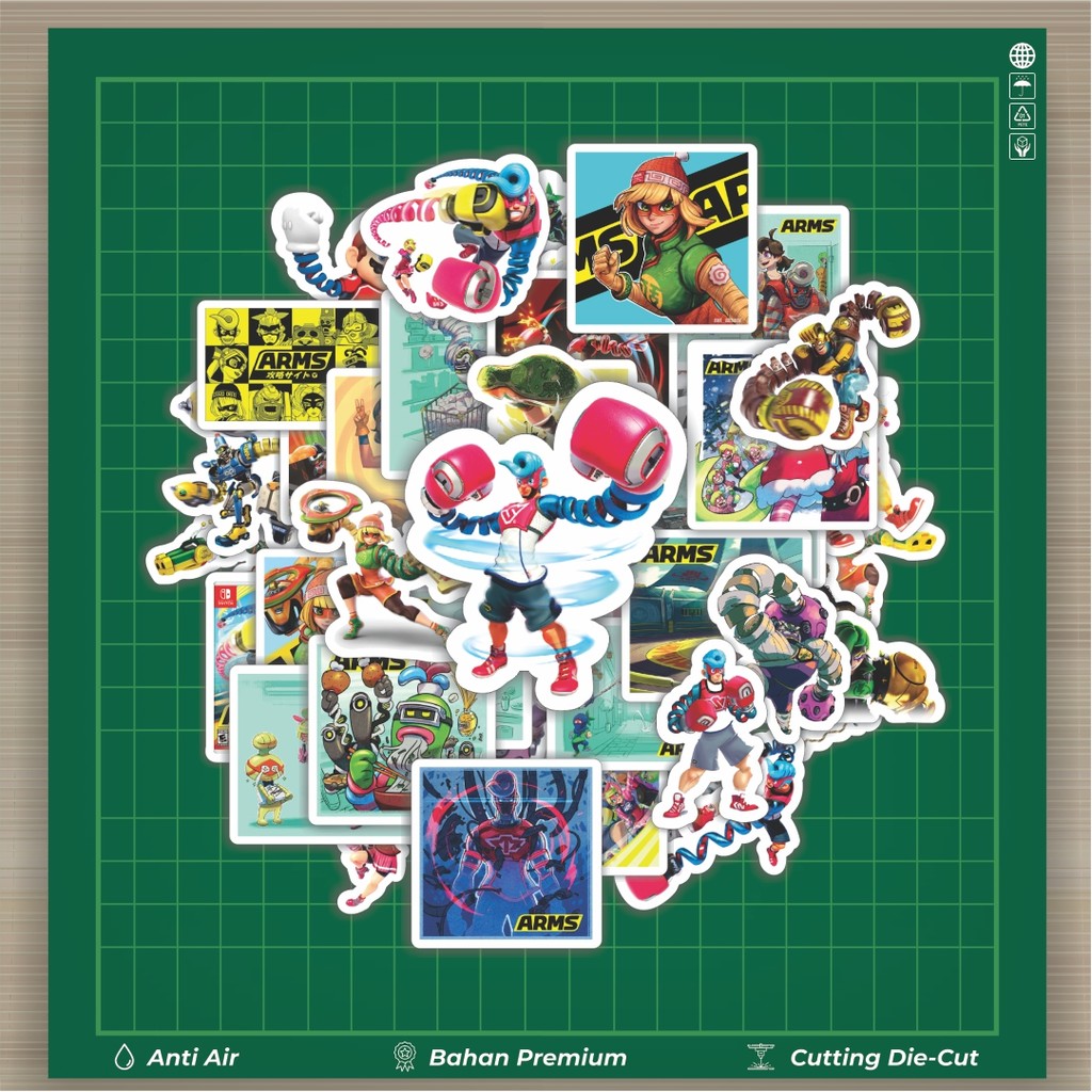 HOT 50 PCS STICKERS Game Series Stickers Nintendo Arms Character Mix ...