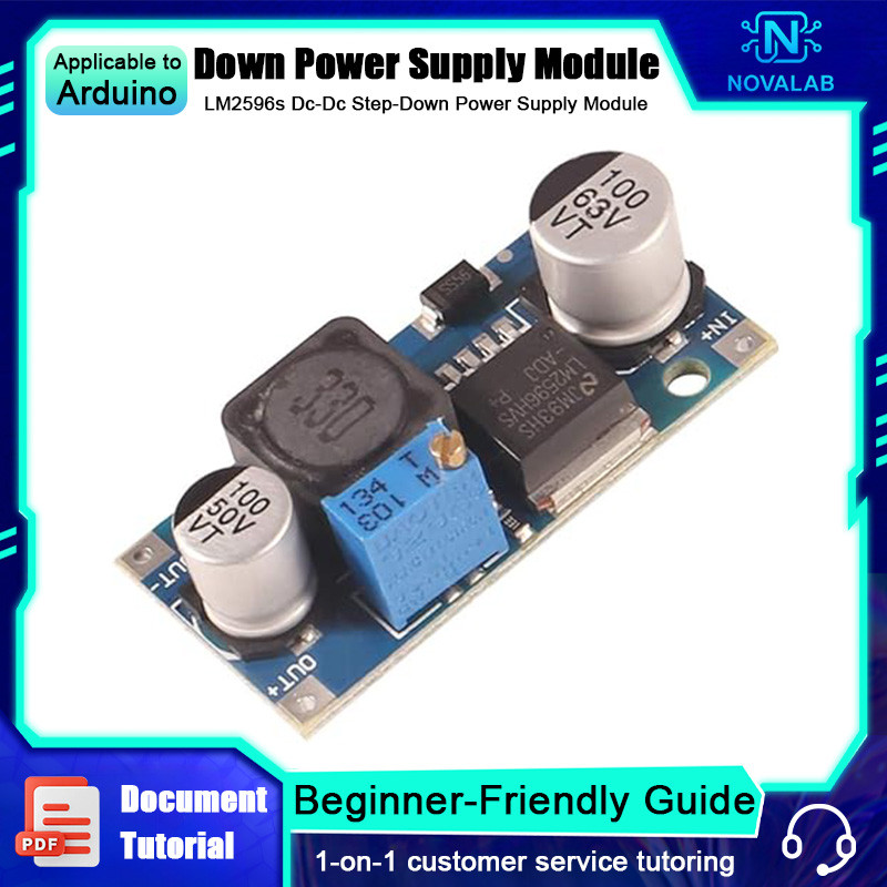 NovaLab LM2596s Dc-Dc Step-Down Power Supply Module 3A 5A Adjustable ...
