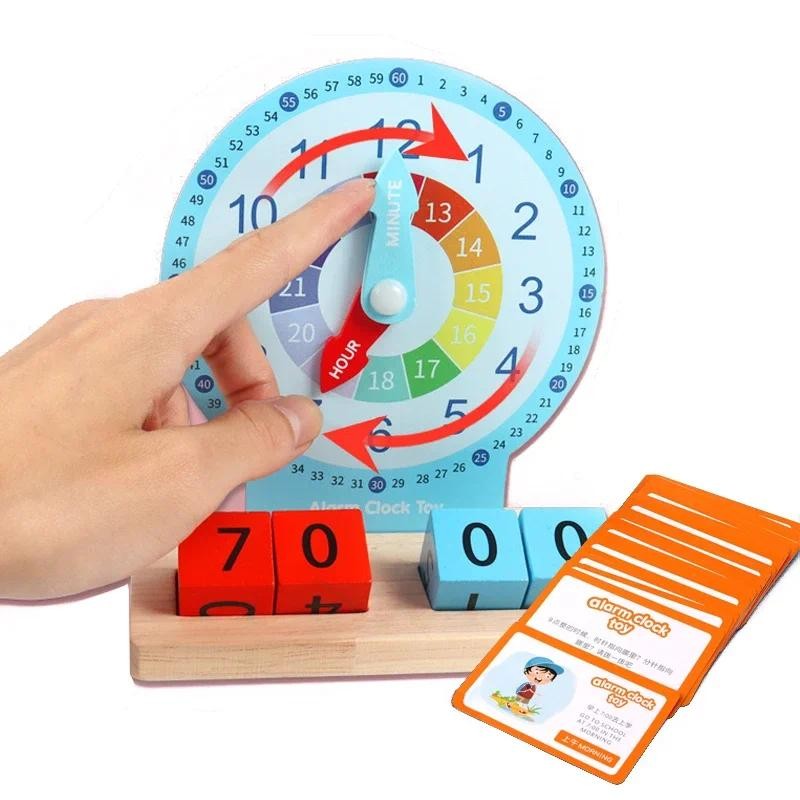 Teaching Clock Activities Set Early Educational Montessori Toy Helps ...