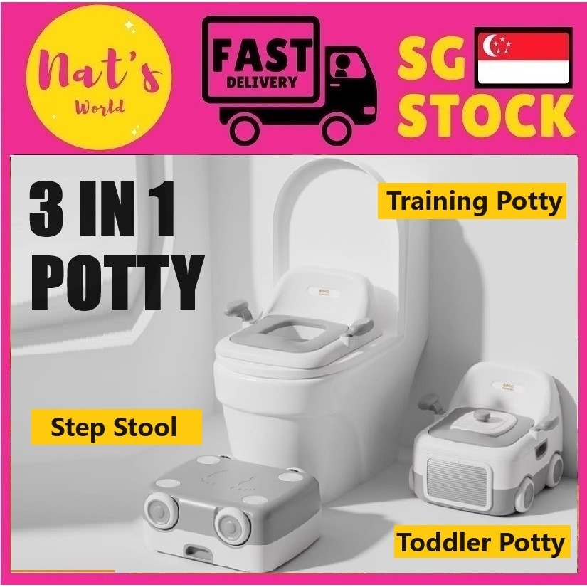 Baby Potty Training Seat Chair Step Stool toilet (3 in 1 potty ...