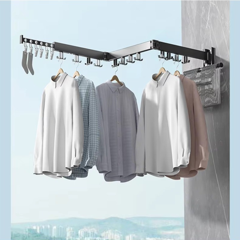 Wall Mounted Clothes Airer Clothes Airer Clothes for Laundry Space ...