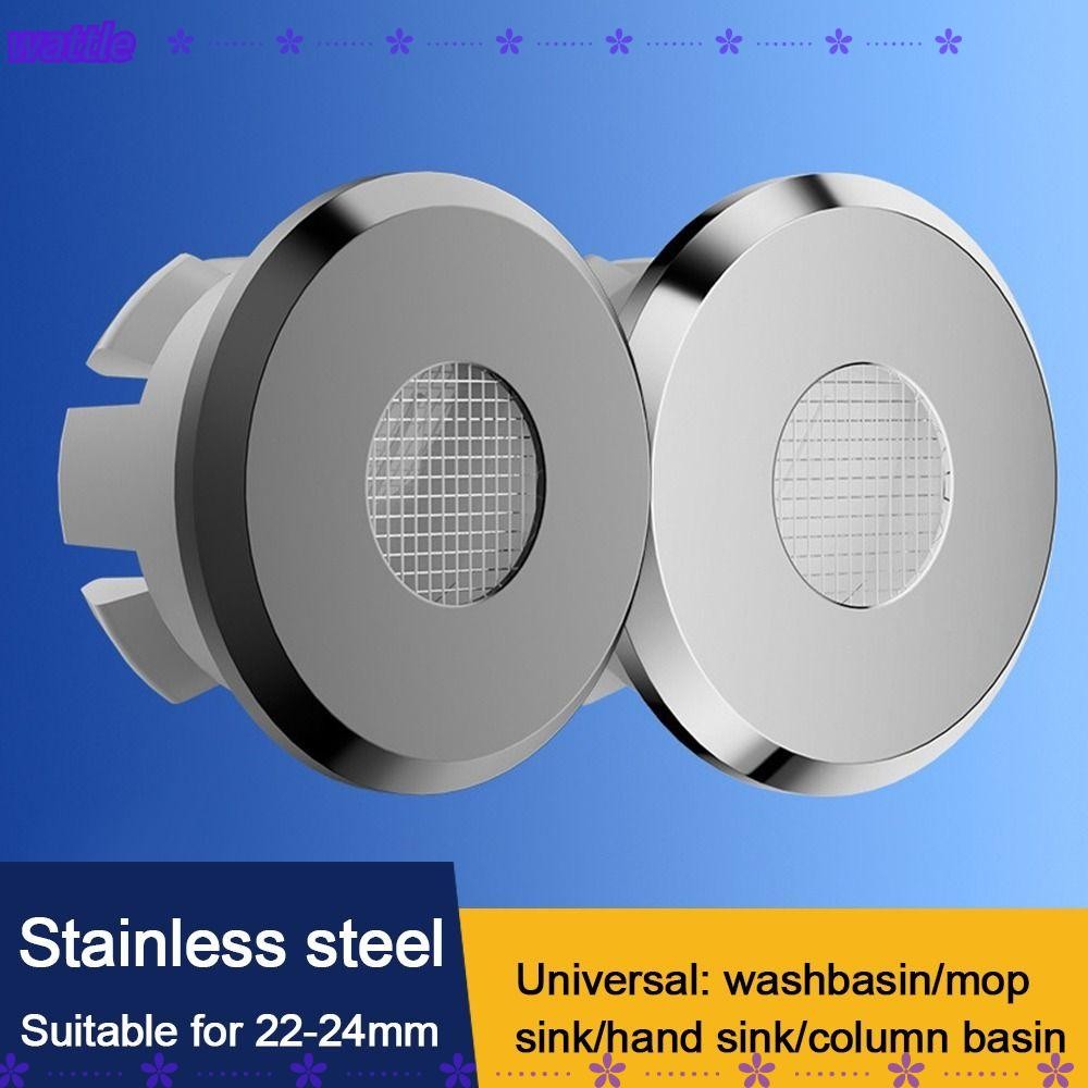WATTLE Sink Overflow Covers, Stainless Steel Replacement Wash Basin ...