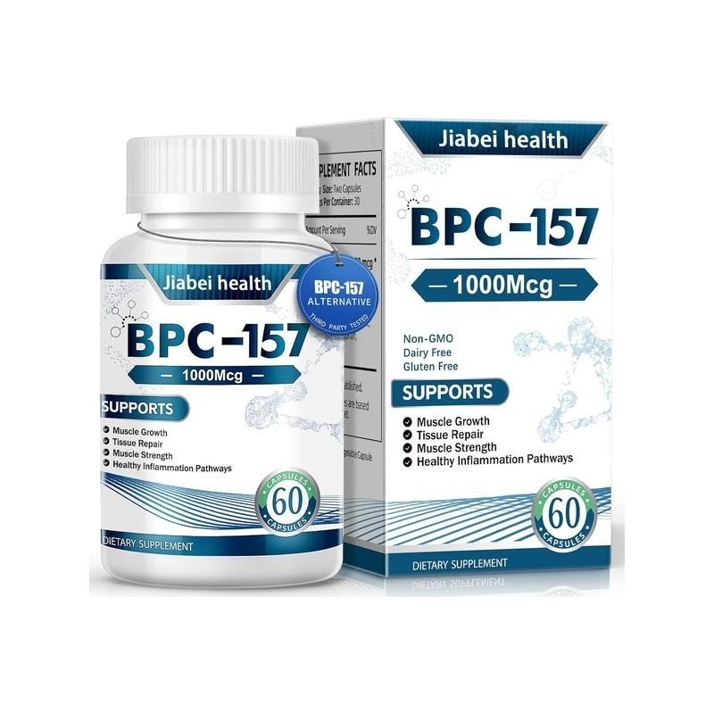 BPC-157 Peptide Capsules 1000mcg - Non-GMO Gluten-Free Caps | Muscle ...