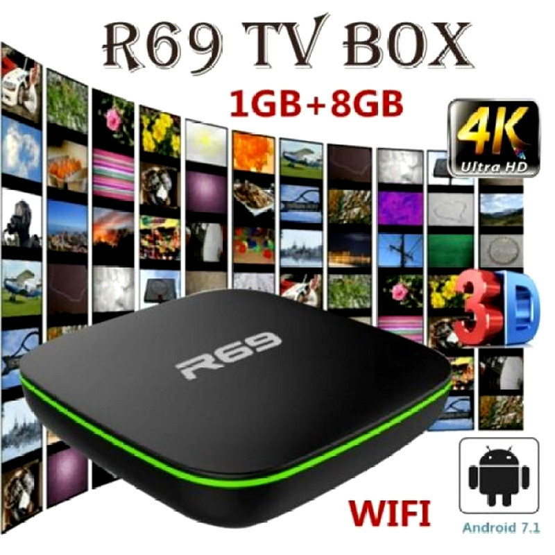 TV Box R69 High Quality Android 7.1 H3 Quad Core2.4G Hz WiFi 1080P HD ...