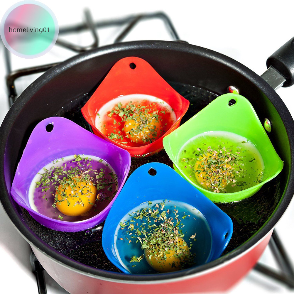 homeliving 1pc Silicone Egg Poacher Cook Poach Pods Kitchen Cookware ...