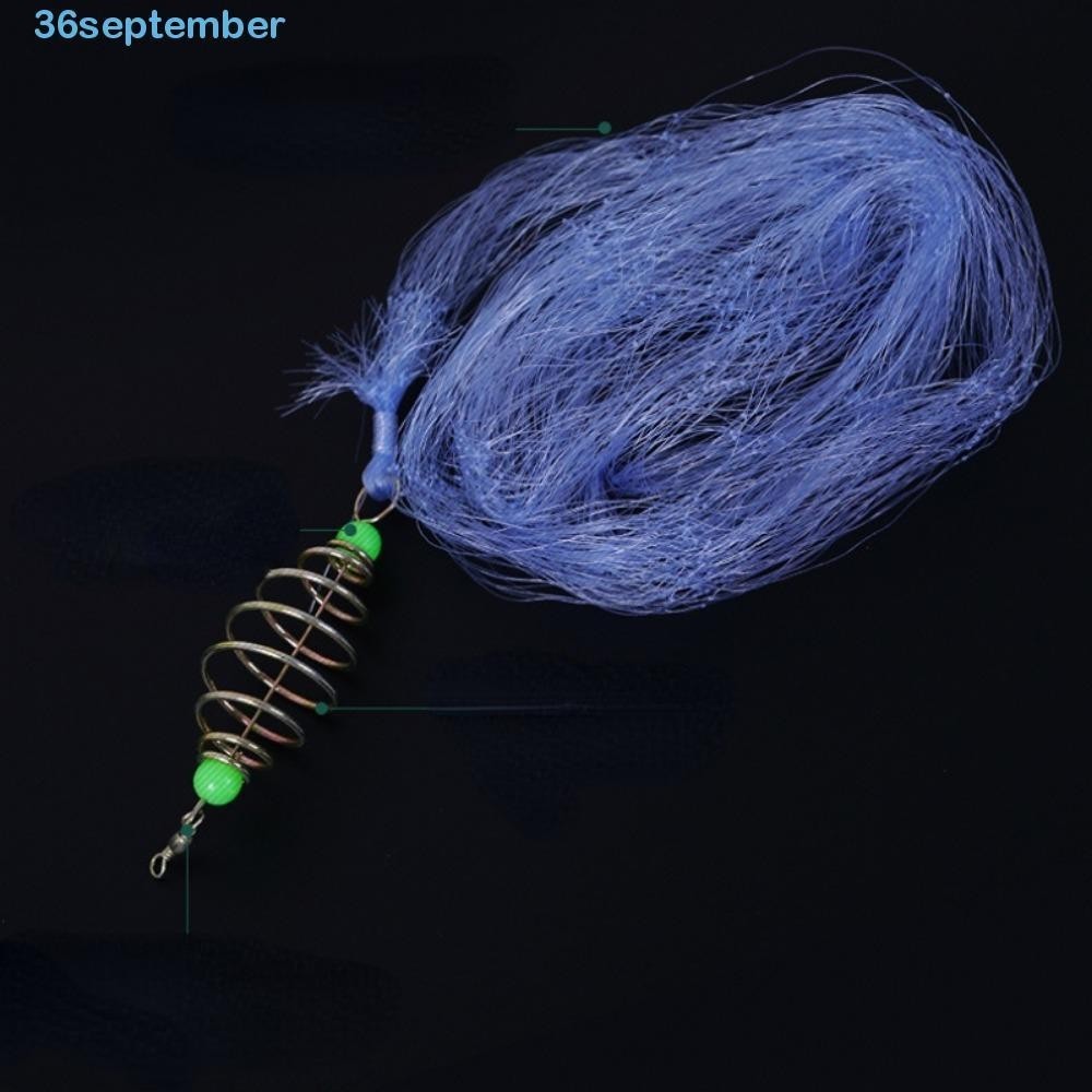 SEPTEMBER Fishing Net Trap Fish Net Mesh Fishing Device Folding Cast ...