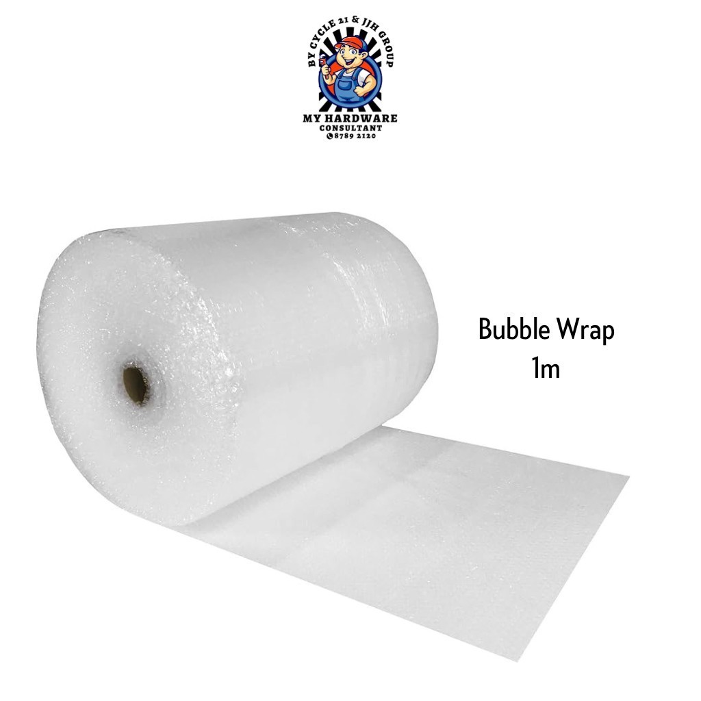 SG FAST DELIVERY Bubble Wrap Packing Mailing Fragile Wrap Roll 1Meter ...