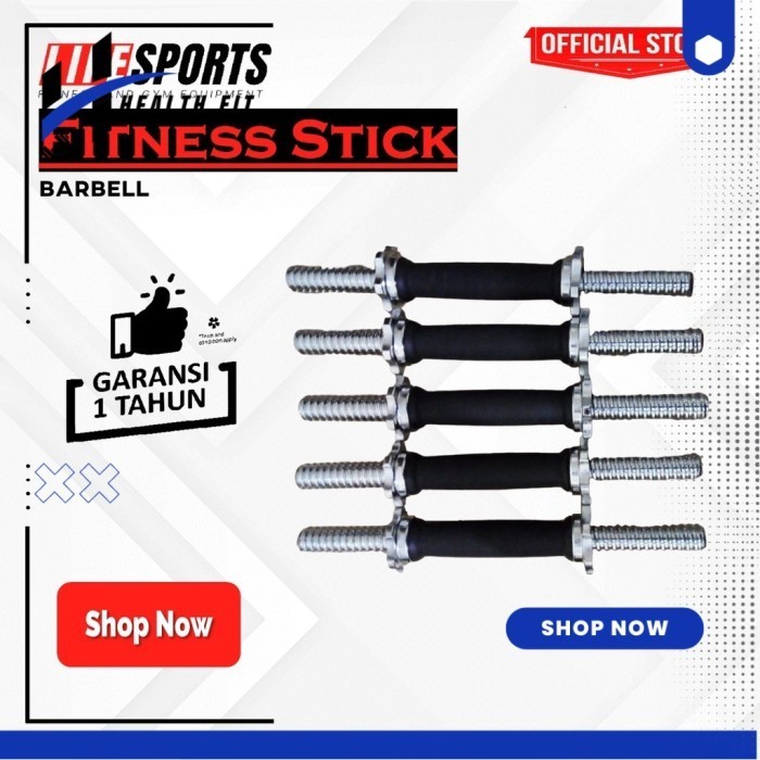Gym Equipment Stick Barbell dumbbell Size 35cm Diameter 3cm | Shopee ...