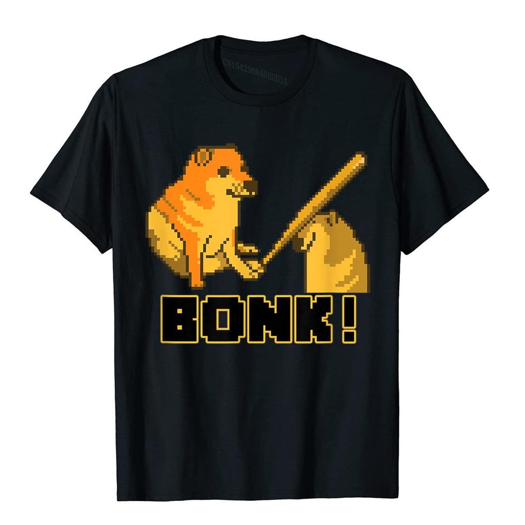 Pixel Art Cheems Bonk Meme T-Shirt Top T-Shirts Printed On Special ...