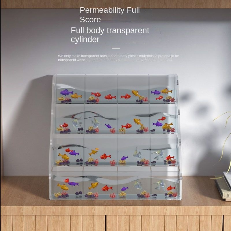 fashion top 2024 fish tank supplies Transparent Acrylic Betta Tank ...