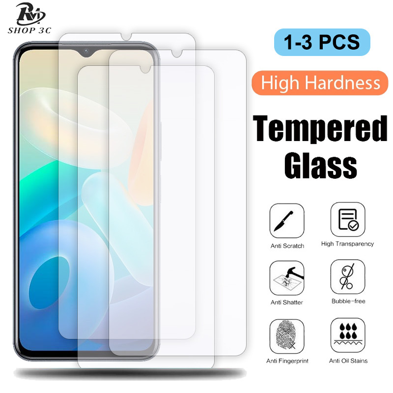 3PCS Tempered Glass For VIVO Y77 Y76 Y73 Y72 Y53s Y50 Y30 Y51 Y51a Y31 Y33s Y33T Y21 Y21a Y21s ...