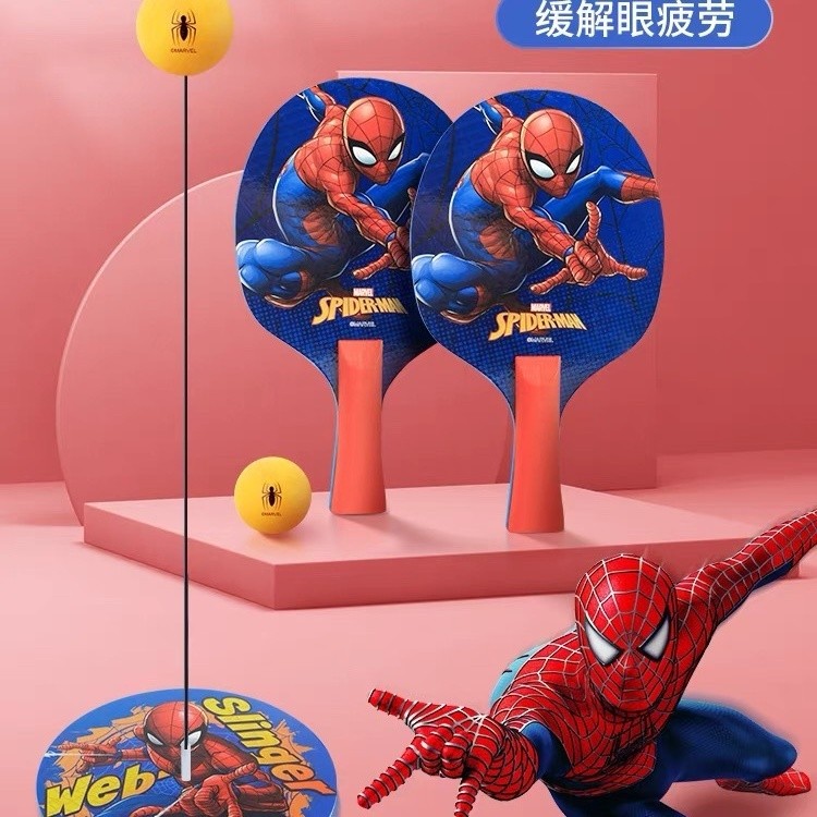 Genuine Authorized Spiderman Frozen Table Tennis Racket Trainer Relieve ...