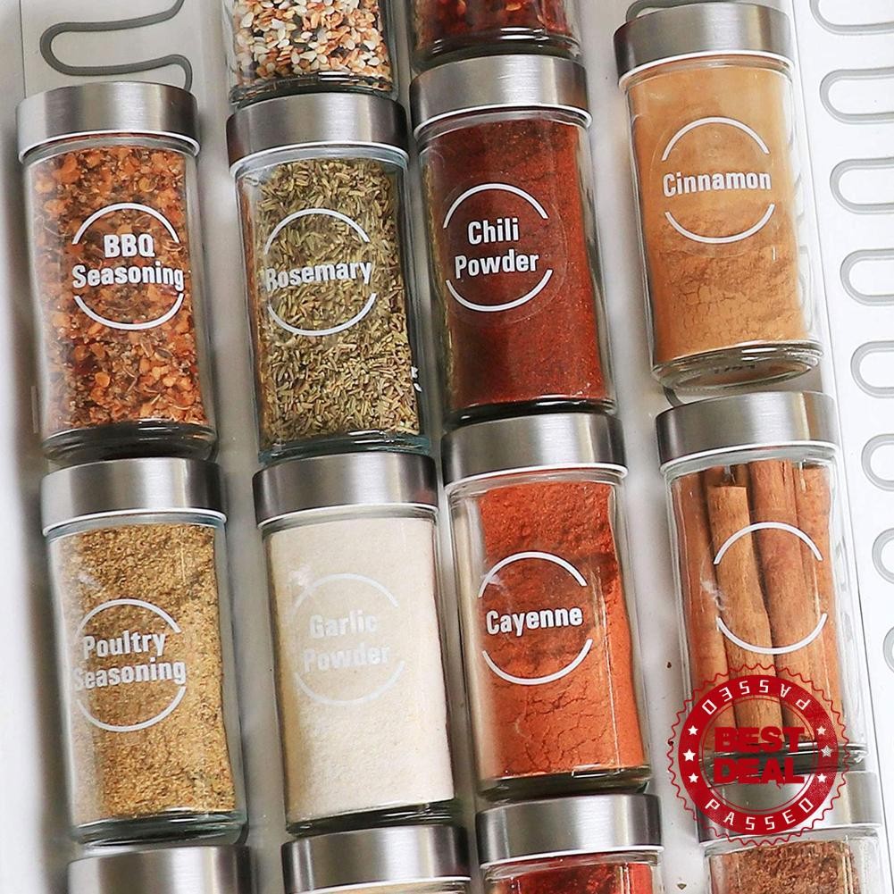 Kitchen Label Waterproof Spice Label Creative Transparent Spice Sticker ...