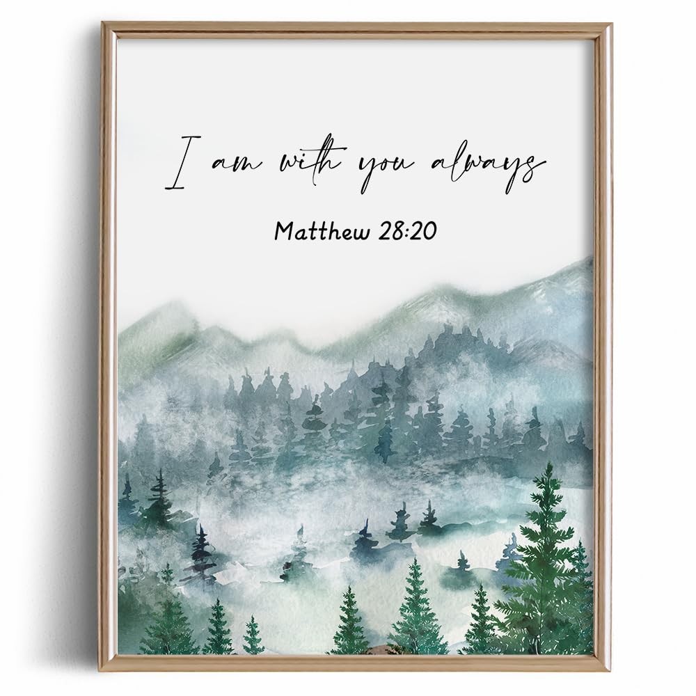 Matthew Religious Quotes Wall Art Inspirational Bible Verses Decor ...