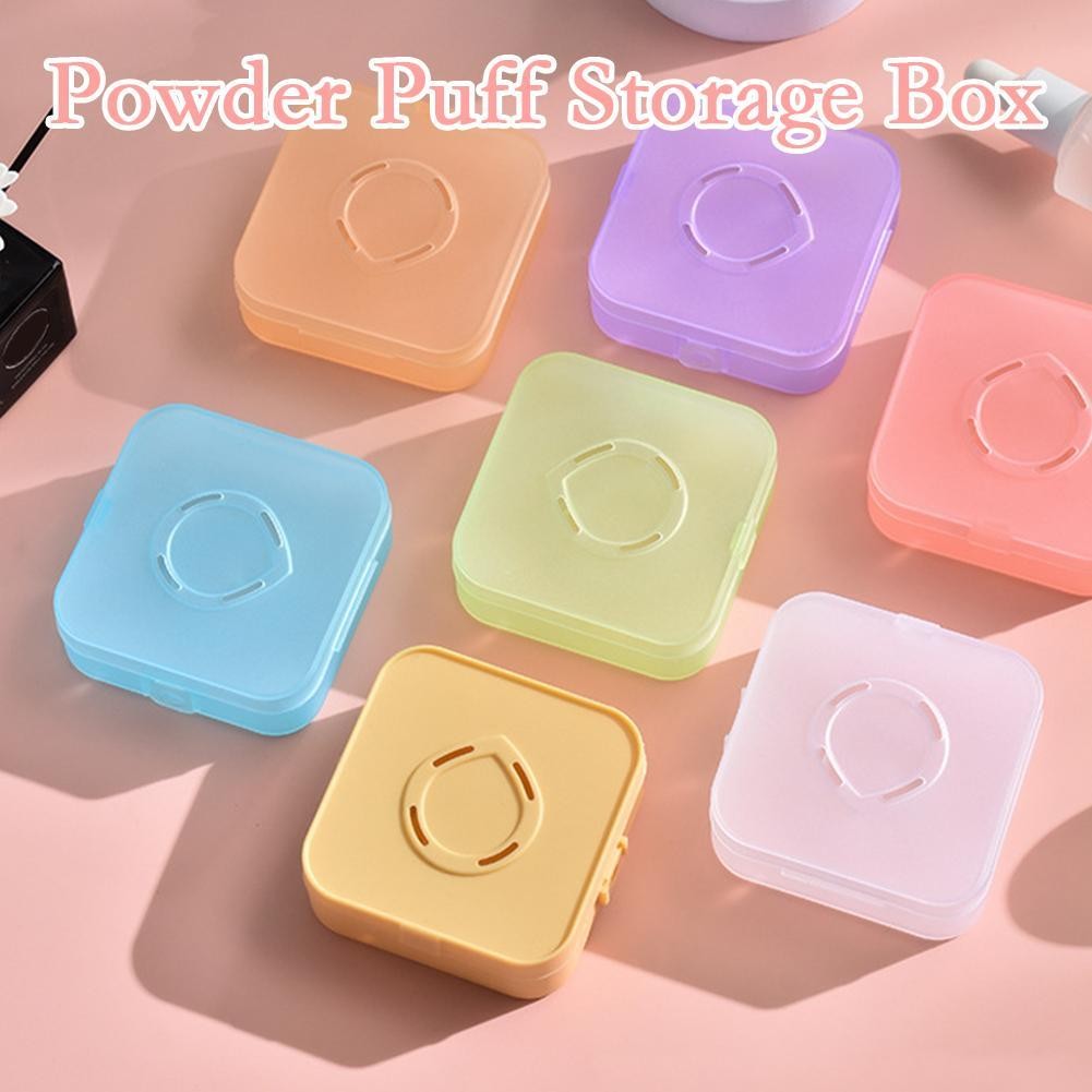 Portable Empty Storage Box For Powder Puff Beauty Blender Powder Puff ...
