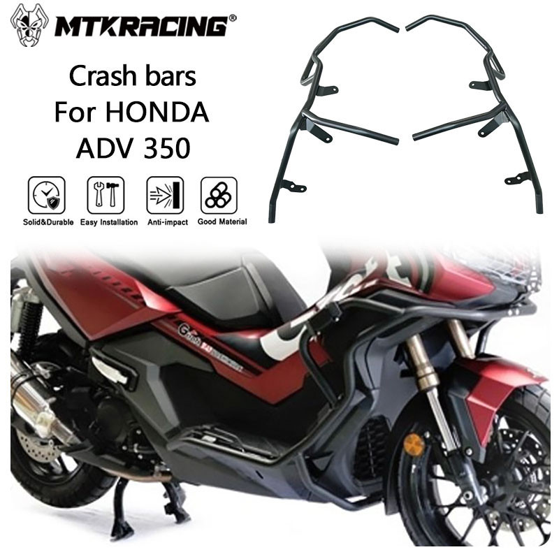 Crash bars For HONDA ADV 350 2022-2024 Engine Bumper Guard Frash Stunt Cage Crash Bar Engine ...