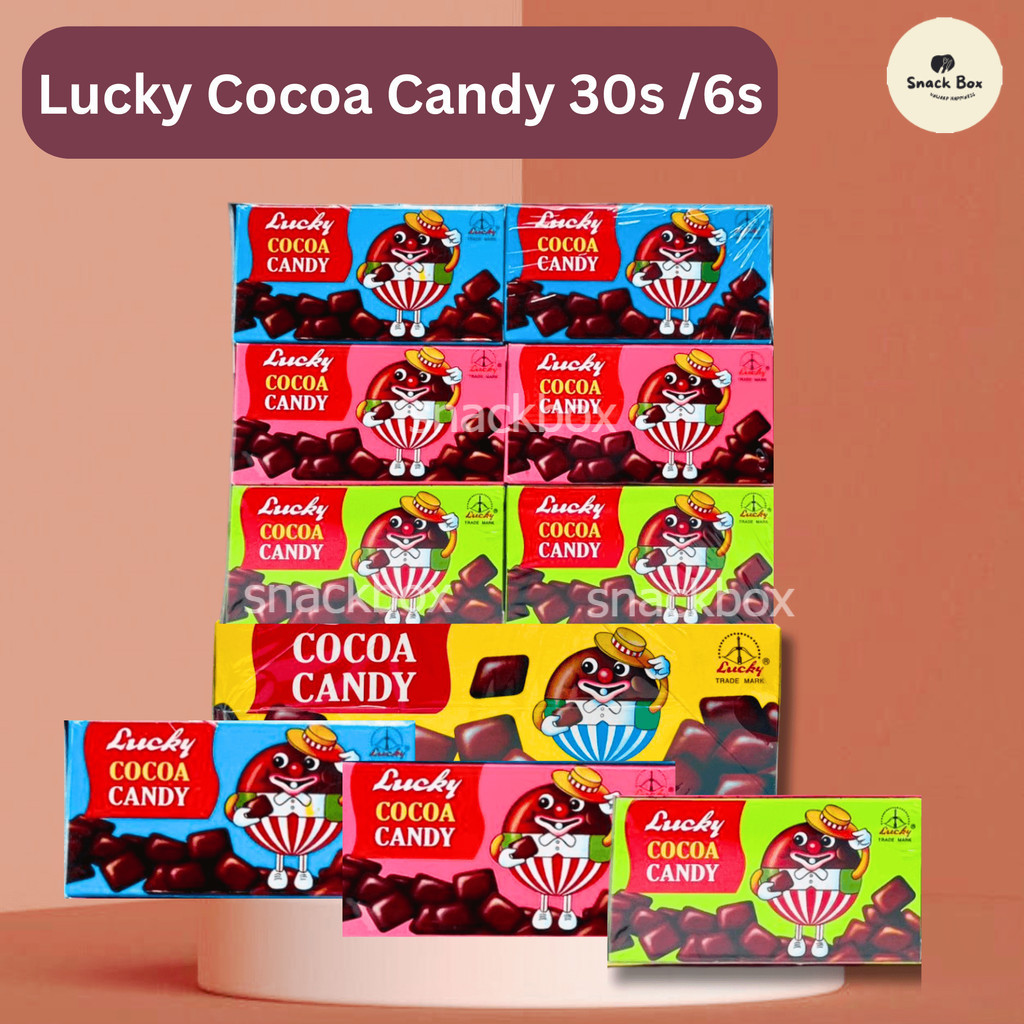 Lucky Cocoa Candy Cocoa Ball Gula Coklat Cocoa Candy Beans ( 30s / 6s ...