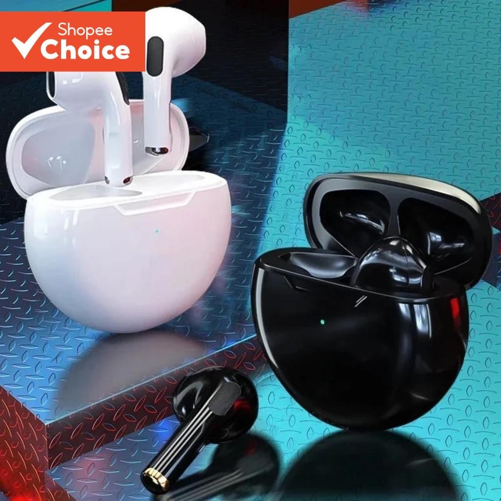 Pro6 Headphones TWS Earbuds Touch Control Bluetooth 5.2 Wireless HD ...