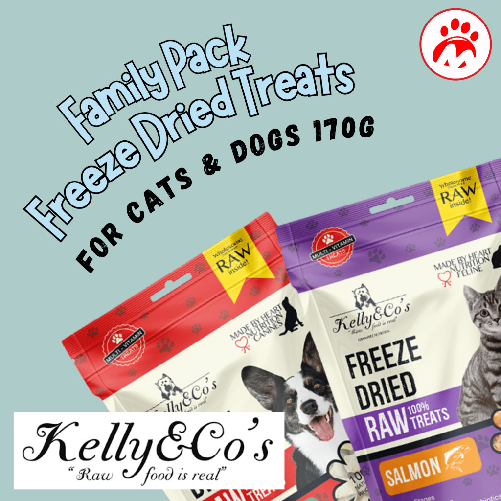 Kelly & Co's Pet Freeze Dried Treat Family Pack for Dogs & Cats 170g ...