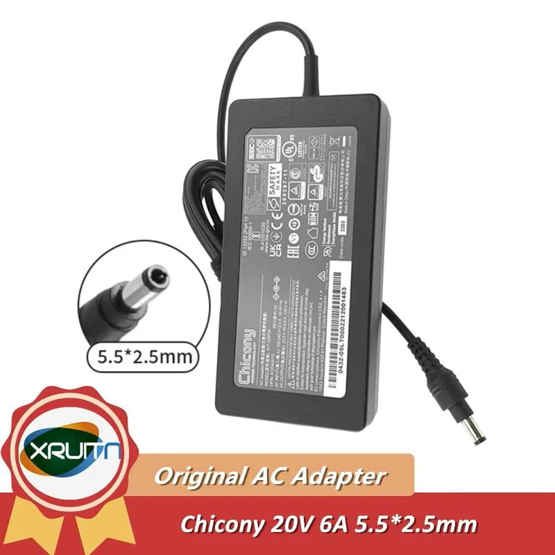 Original Chicony A17-120P2A 120W Power Adapter 20V 6A 5.5x2.5mm For ...