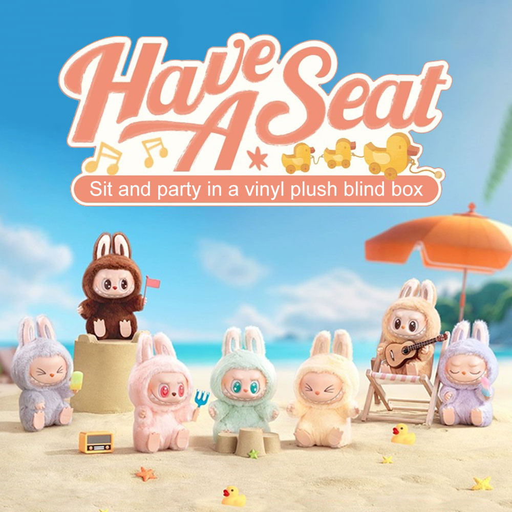 OEM Labubu V2 Sitting Party Plush Labubu Doll Cute Plush Doll Creative ...