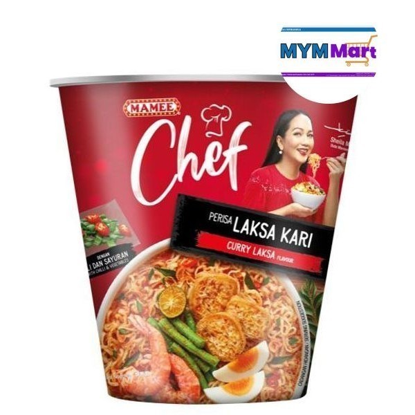 Mamee Chef Curry Laksa Cup 72g | Shopee Singapore