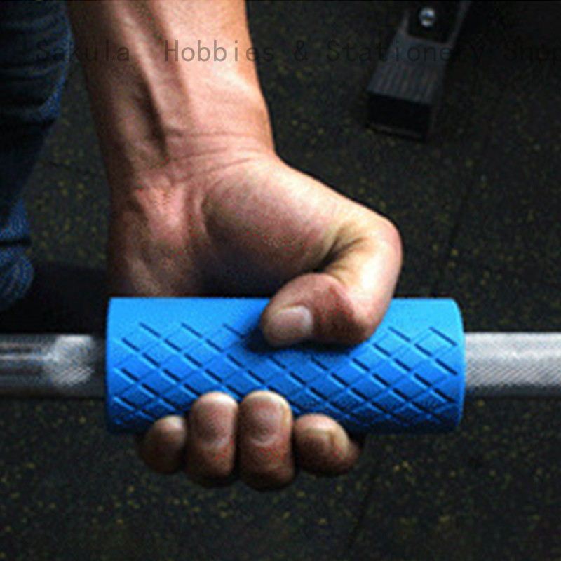 SKL Silicone Dumbbell Barbell Grips Handles Cover Anti-Slip Protect Pad ...