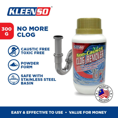 Kleenso Non-Caustic Clogged Cleaning Powder (300G) | Shopee Singapore