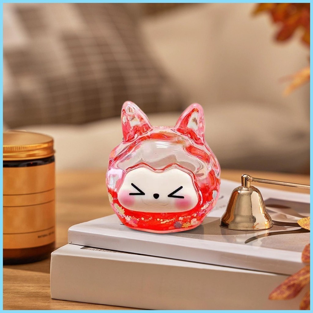 Cartoon Liquid Quicksand Ornaments 3D Cute Desk Figurines Moving Sand ...