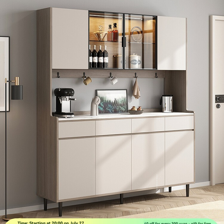 Sideboard porch cabinet glass door tea cabinet kitchen home storage ...