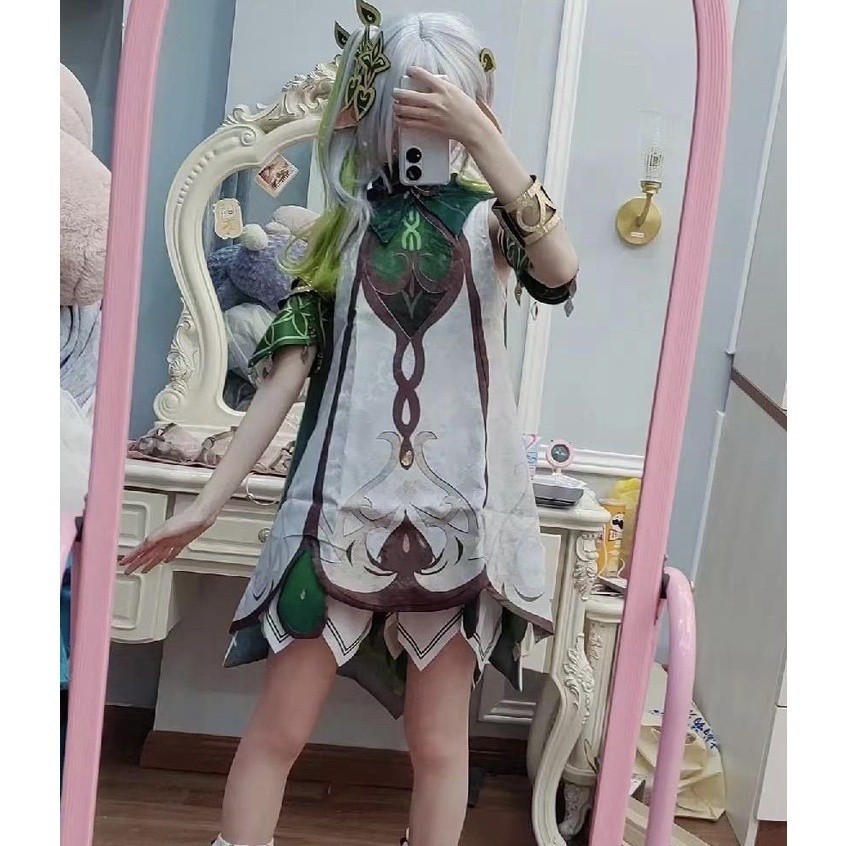 Genshin Impact Nahida Cosplay Costume Genshin Lesser Lord Kusanali ...