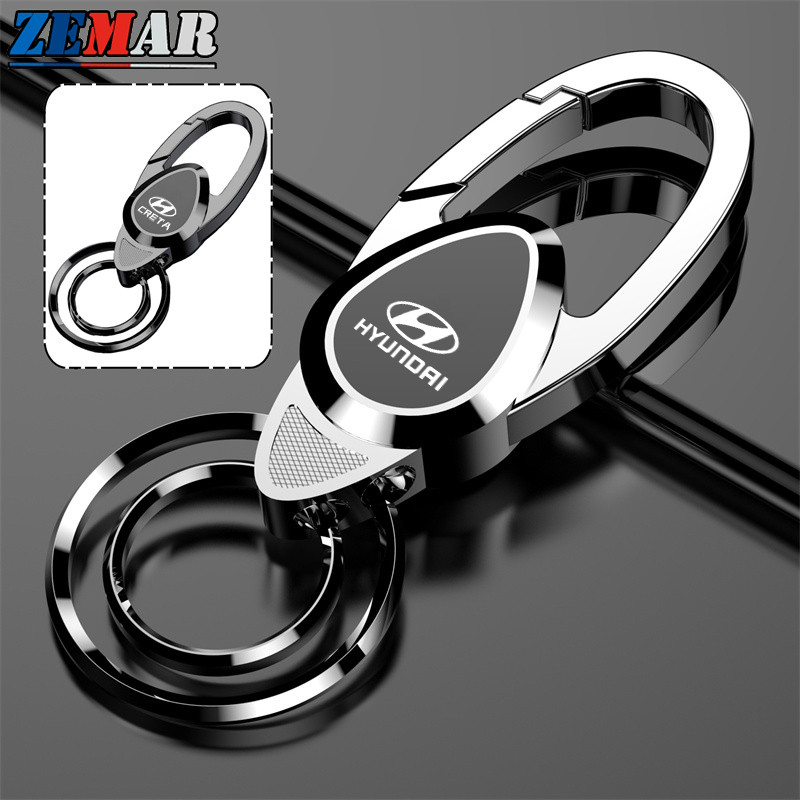 Hyundai Metal Car Keychain Motorcycle Key Holder High-end Hanging Key ...