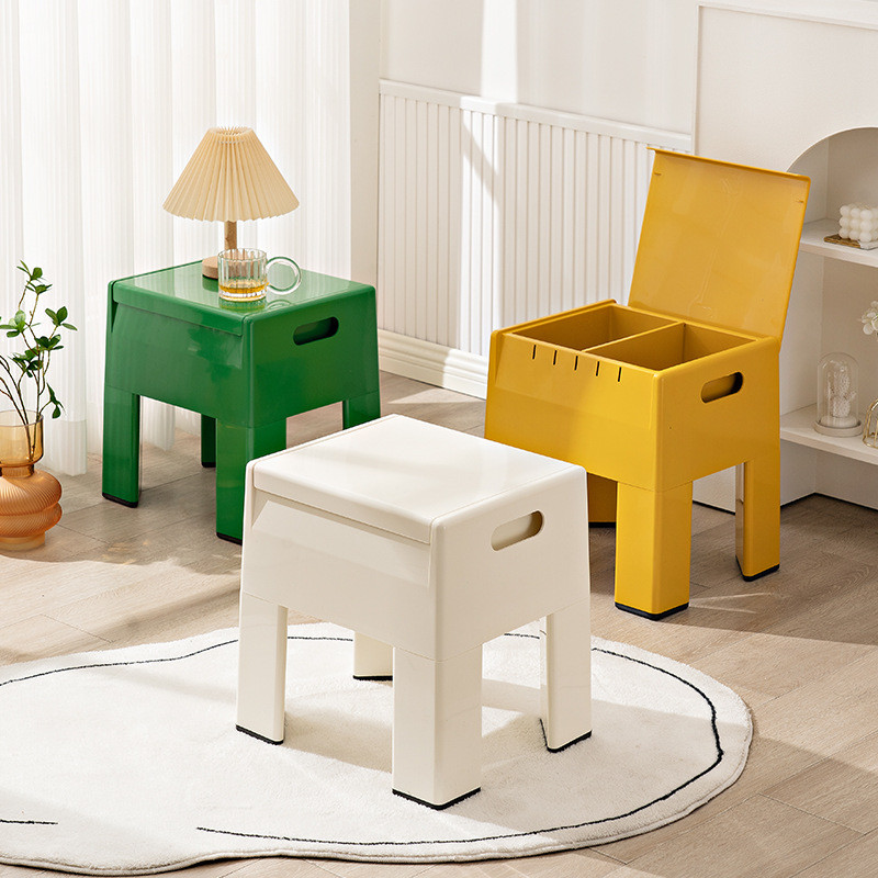 Storage Stool Multi-functional Creative Stool/Bedside Table/Storage Box ...