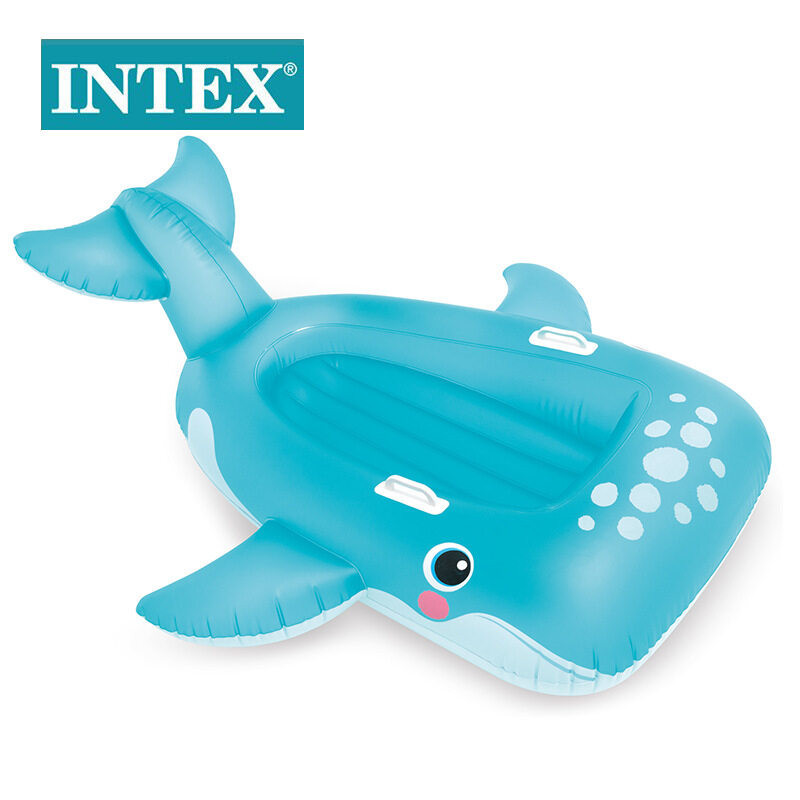 Intex Blue Whale Ride-On Inflatable Pool Float | Shopee Singapore