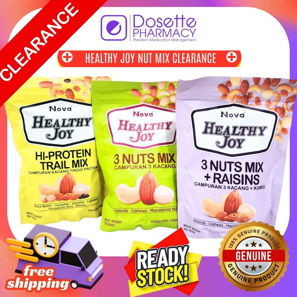 [CLEARANCE] HEALTHY SLOW ROASTED MIXED NUTS + RAISIN - HIGH PROTEIN ...