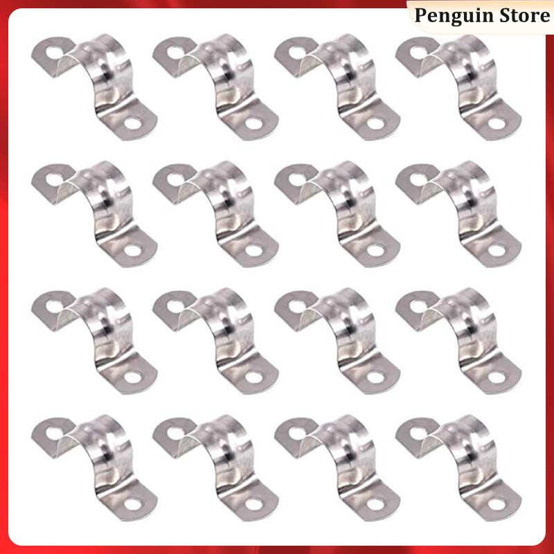30 Pcs Tube Strap Tension Clip Boat Pipe Clamp Support Shape Stainless ...