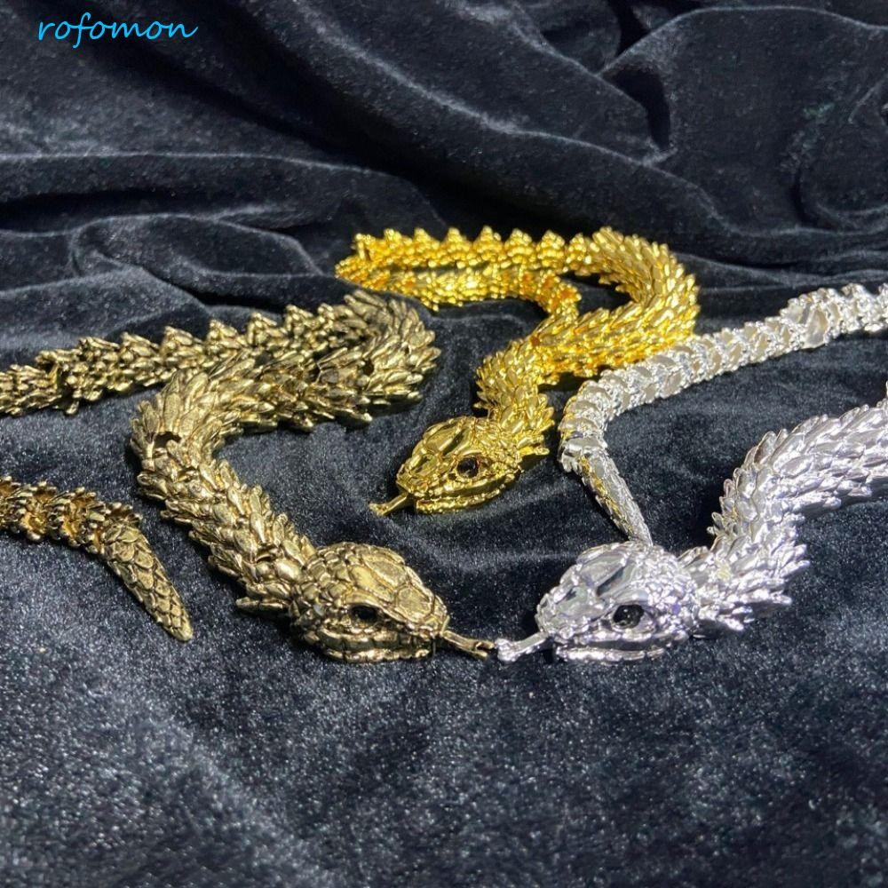 ROFOMON Articulated Joints Alloy Snake, Realistic Chinese Zodiac ...