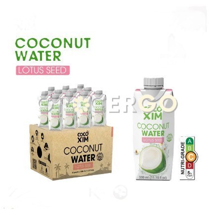 Cocoxim Conventional Coconut Water with Lotus 330ml x 12 packs (Carton ...
