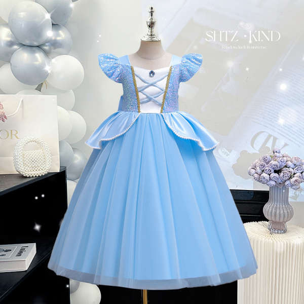 disney princess costume baju princess budak perempuan princess dress ...