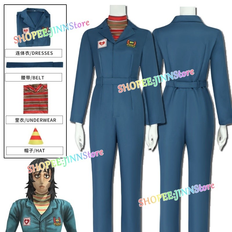 -JINN-Horror Game MOUTHWASHING Cosplay Costume ANYA Cosplay Blue ...