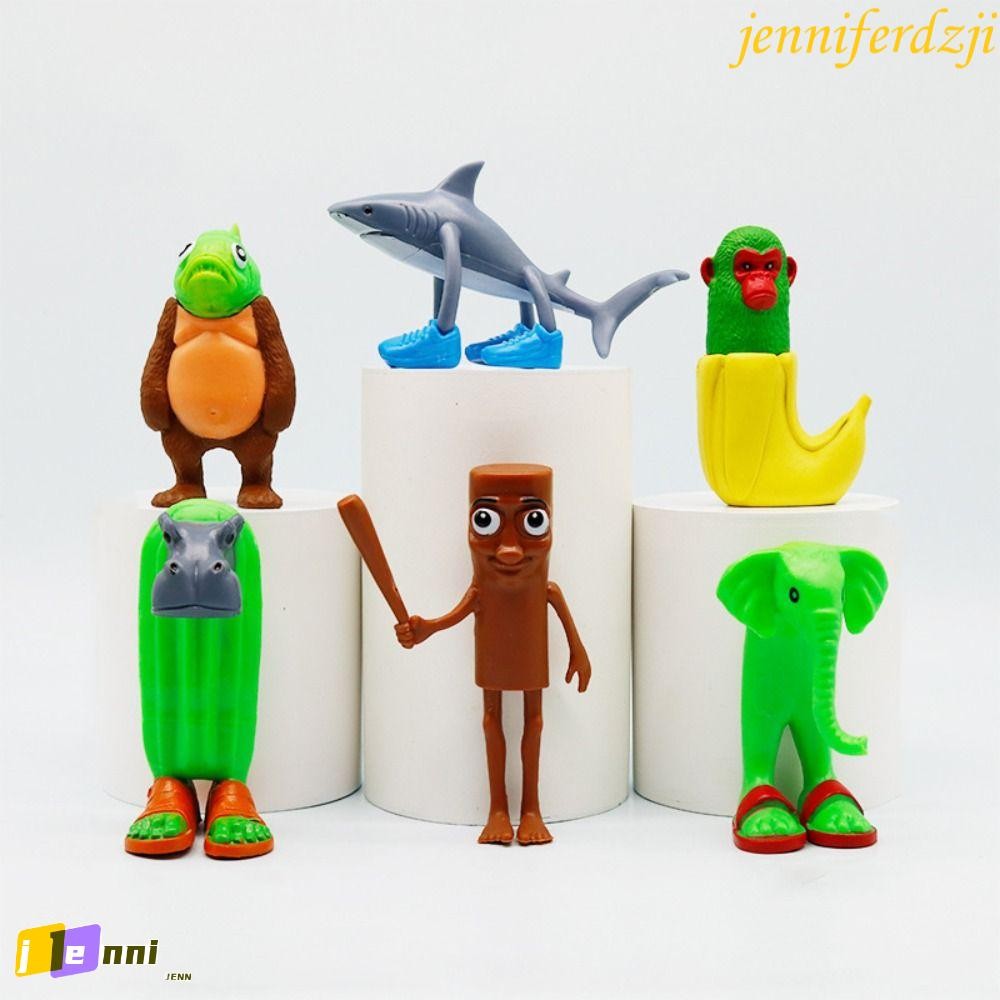 JENNIFERDZJI 12pcs Tung Tung Tung Sahur Figure, Shimpanzini Boneca ...