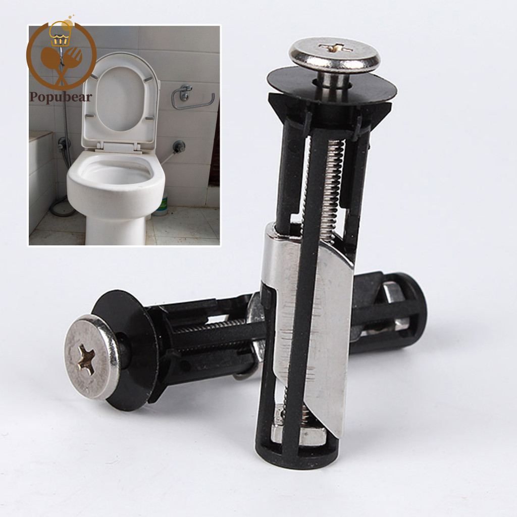 Popubear Locking Nut Toilet Seat Bolts Universal Stainless Steel Toilet ...