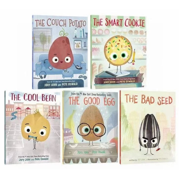 (5 Books) The Bad Seed/ Good Egg/ Cool Bean/ The Couch Potato by Jory ...