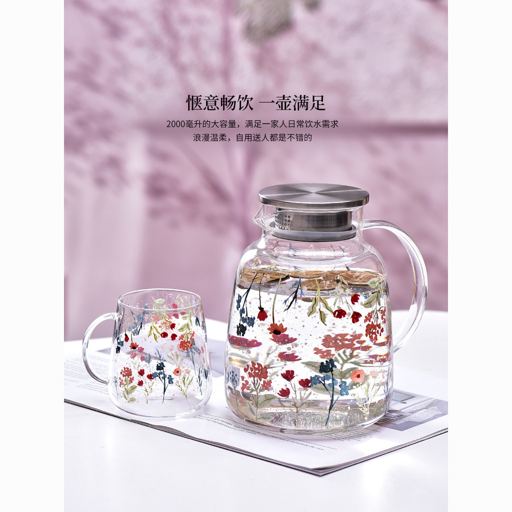 [48H Shipping] Comfortable Heat-Resistant Cold Water Pitcher High ...